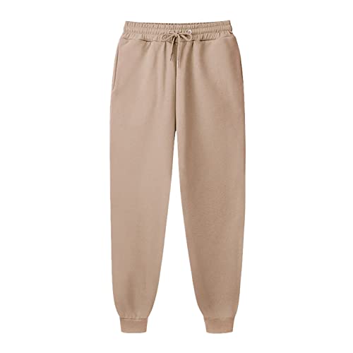 Sweatpants for Women Cinch Bottom Drawstring Elastic Waist Pants Sporty Gym Athletic Yoga Joggers Lounge Trousers with Pockets