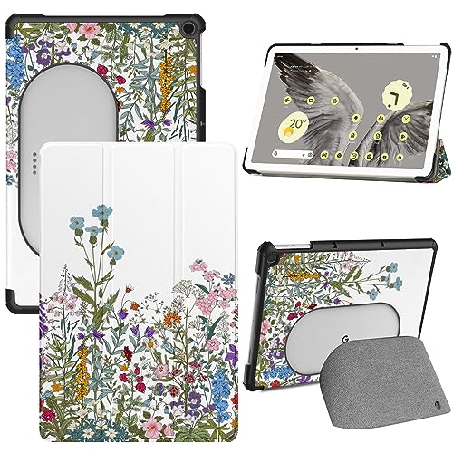 Aippdo for Google Pixel Tablet 2023 Case 11in Ultra Slim PU Leather TPU Back Shell Foldable Kickstand,Shockproof Case Cover Google Pixel Tablet Compatible with Charging Speake
