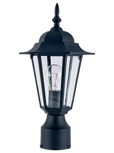 VOLBOZ Outdoor Post Light, Pole Lantern, E26 Base 60W Max, Metal Housing Plus Glass, Wet Location Rated, Bulbs not Included,IP65