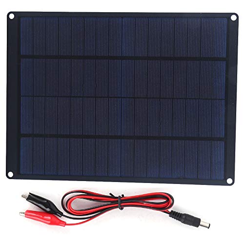 Delaman Solar Panel, 10W Solar Panel Kit Waterproof Portable Power Charger Photovoltaic Panel for Car Phone Charge