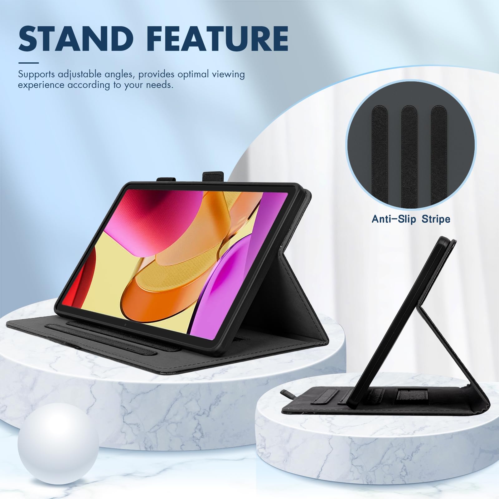 Dteck for Amazon Fire Max 11 Tablet Case 11" (13th Generation) 2023, PU Leather Shell TPU Back Cover Fold Stand Case with Auto Sleep Wake, Adjustable Viewing Angles, Cute Folio Slim Case, Bookshelf