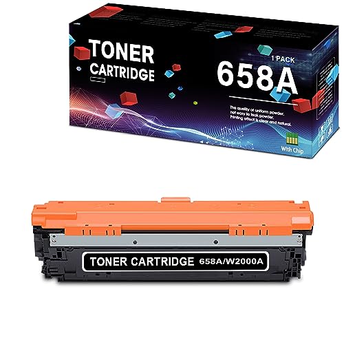 658A Black Toner Cartridge (with Chip), W2000A High Capacity Toner Cartridge, Compatible Replacement LJ Enterprise M751n M751 M751dn Printer.(1 Pack /Black)