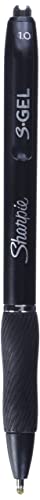 SHARPIE S-Gel Gel Pens, Bold Point (1.0mm), Black Ink Gel Pen, 12 Count