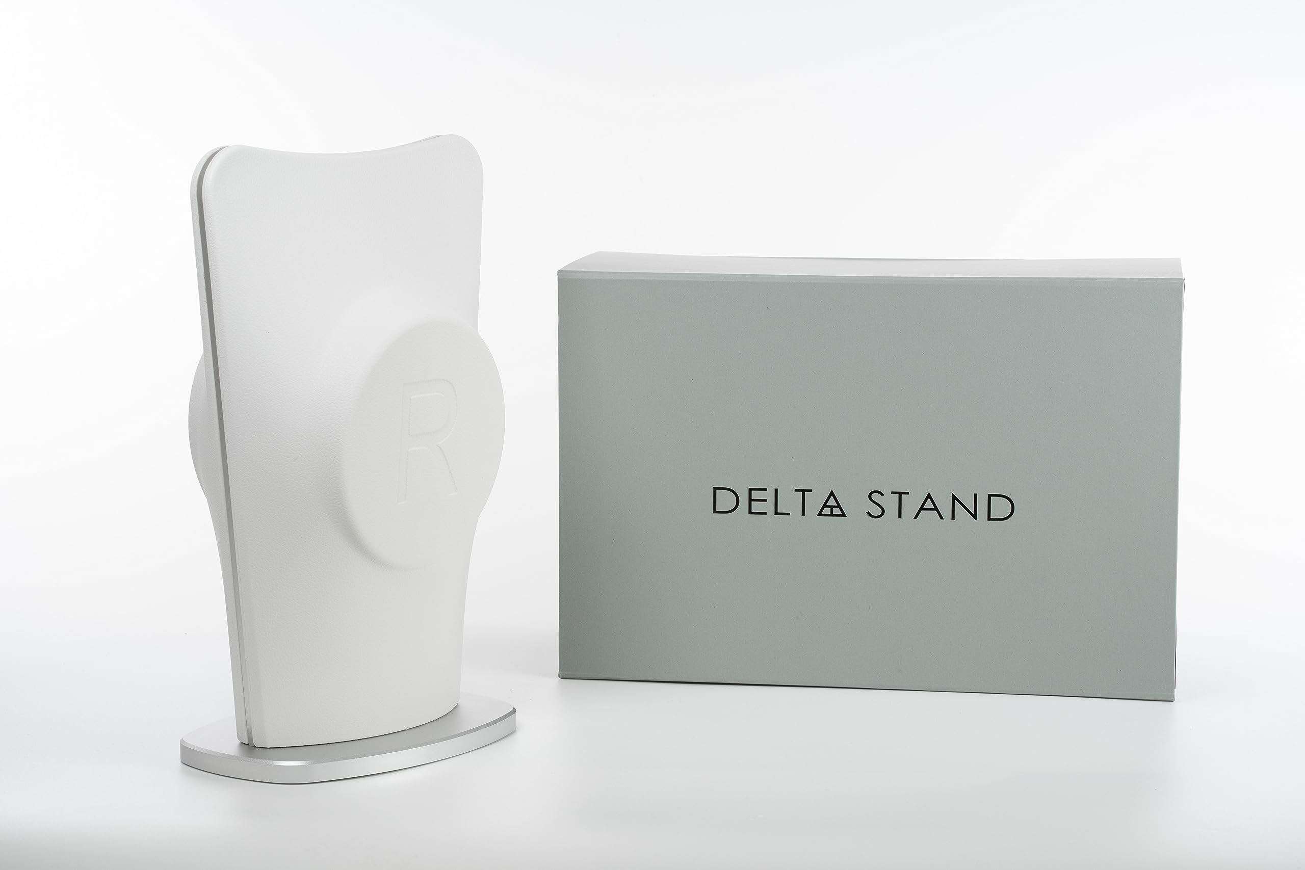 Delta stand.Headphone Stand.Quality Materials.White.