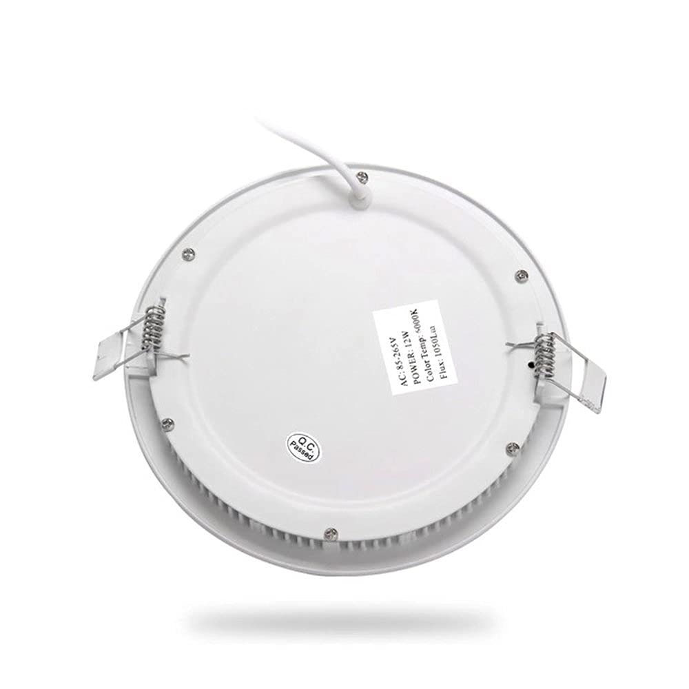 AIKUZ Ultra-Slim Round LED Ceiling Spotlight 3W/6W/9W/15W 3 4 6-inch Flat Panel Light Embedded Integrated LED Panel Light Panel Light for Kitchen Staircase Etc Indoor Lighting Ultra Slim (Color : Col