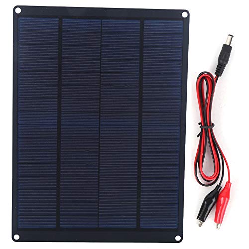 Delaman Solar Panel, 10W Solar Panel Kit Waterproof Portable Power Charger Photovoltaic Panel for Car Phone Charge