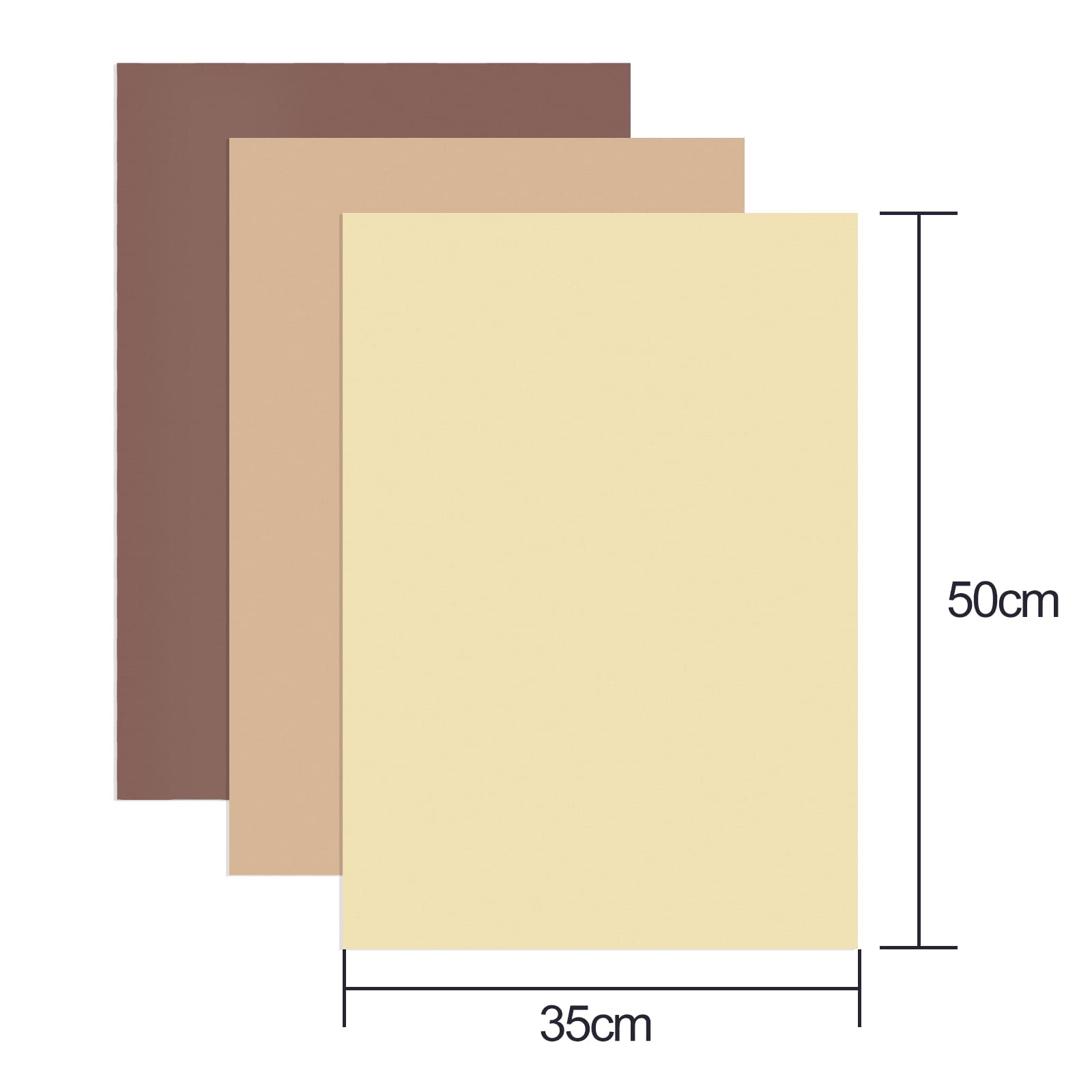 PLULON 60 Sheets Yellow Tissue Paper Bulk and PLULON 60 Sheets Brown Tissue Paper Bulks