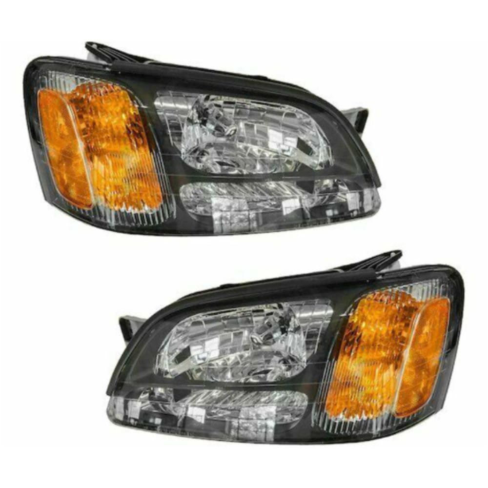 HDOZTOJI 2pcs Headlight Assembly Set Headlamp Assembly for Subaru for Outback Base/Limited 00-04 & VDC 01-03 & L. Bean 01-04 & H6 02-04 2pcs T295QB