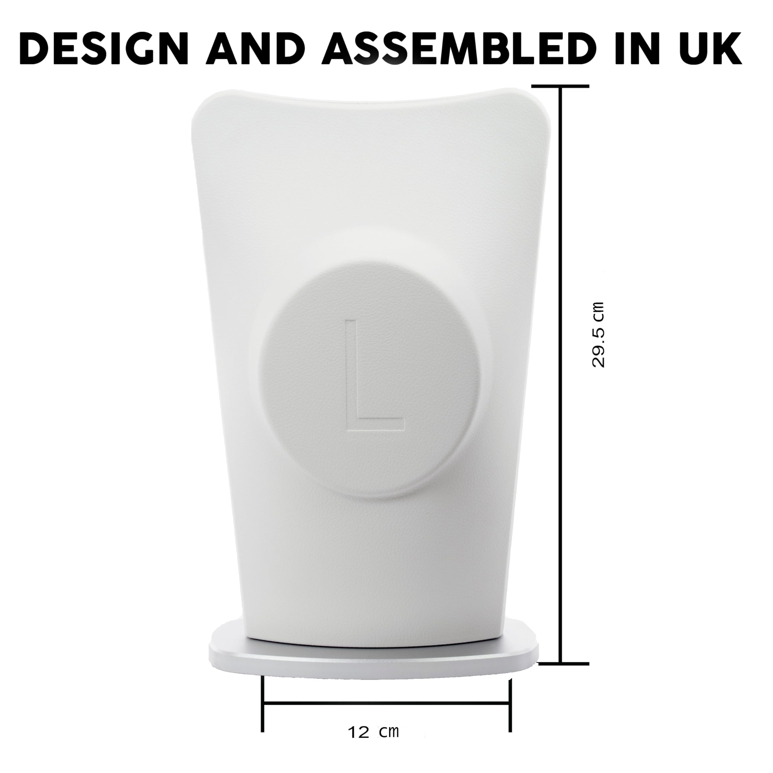 Delta stand.Headphone Stand.Quality Materials.White.