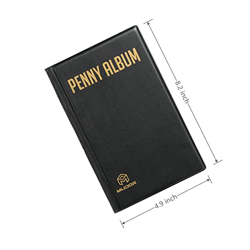MUDOR Pressed Penny Collecting Book Album, Penny Collection Book Holds 160 Coins, Pressed Penny Holder for Collectors