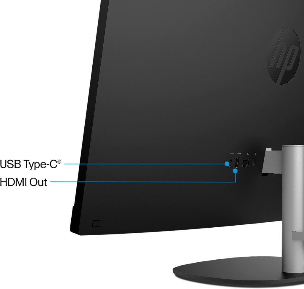 HP 27 All-in-One Touch Desktop 1TB SSD 32GB RAM (AMD Ryzen 7 with 8 cores and Max Boost to 4.50GHz, 1 TB SSD, 32 GB RAM, 27-inch FullHD Touchscreen, Win 11) PC Computer Essential Pavilion