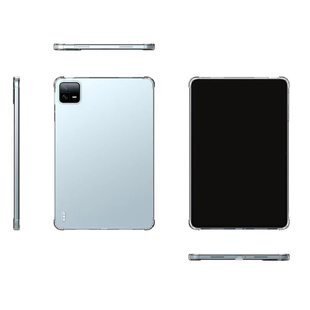 Xiedeai Case for Xiaomi Pad 6 - Shockproof Drop Soft Clear TPU Protective Shell Cover Case for Xiaomi Pad 6/Xiaomi Pad 6 Pro 11 inch Tablet 2023
