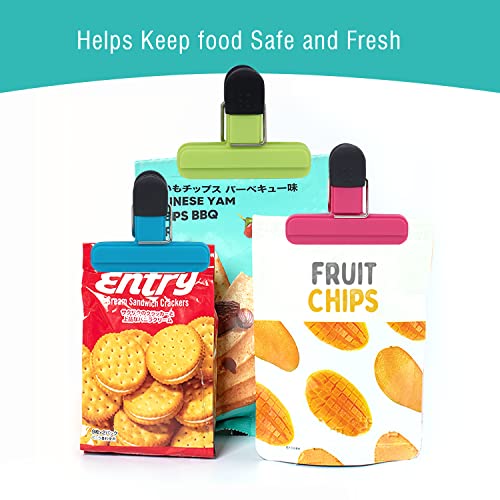 Bag Clips, Food Bag Clips, Kitchen Clips for Refrigerator Food Storage Packages, Snack Bags, Photos - Clip Clips for Home, Office, School and More