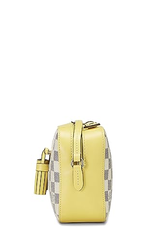 Louis Vuitton, Pre-Loved Yellow Damier Azur Saintonge, Yellow