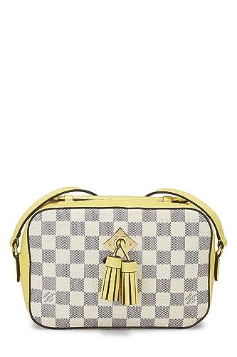 Louis Vuitton, Pre-Loved Yellow Damier Azur Saintonge, Yellow