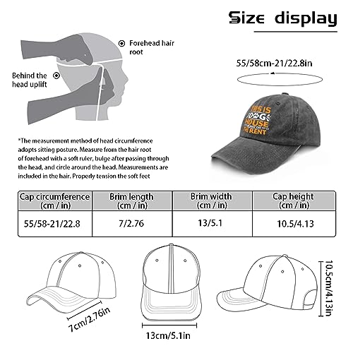 Sun hat This is Dog House we just Pay The Rent Sun hat for Men Gym hat Gifts for Dad Sun Hat