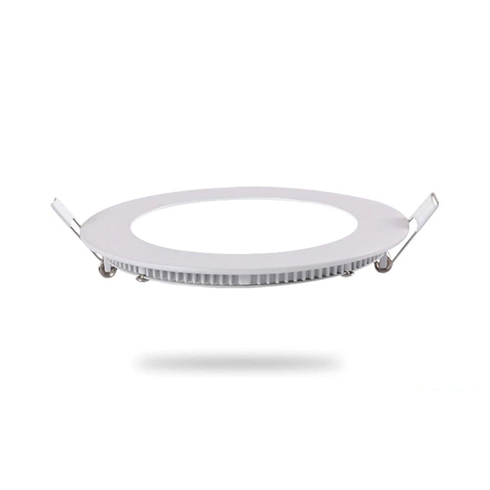 AIKUZ Ultra-Slim Round LED Ceiling Spotlight 3W/6W/9W/15W 3 4 6-inch Flat Panel Light Embedded Integrated LED Panel Light Panel Light for Kitchen Staircase Etc Indoor Lighting Ultra Slim (Color : Col