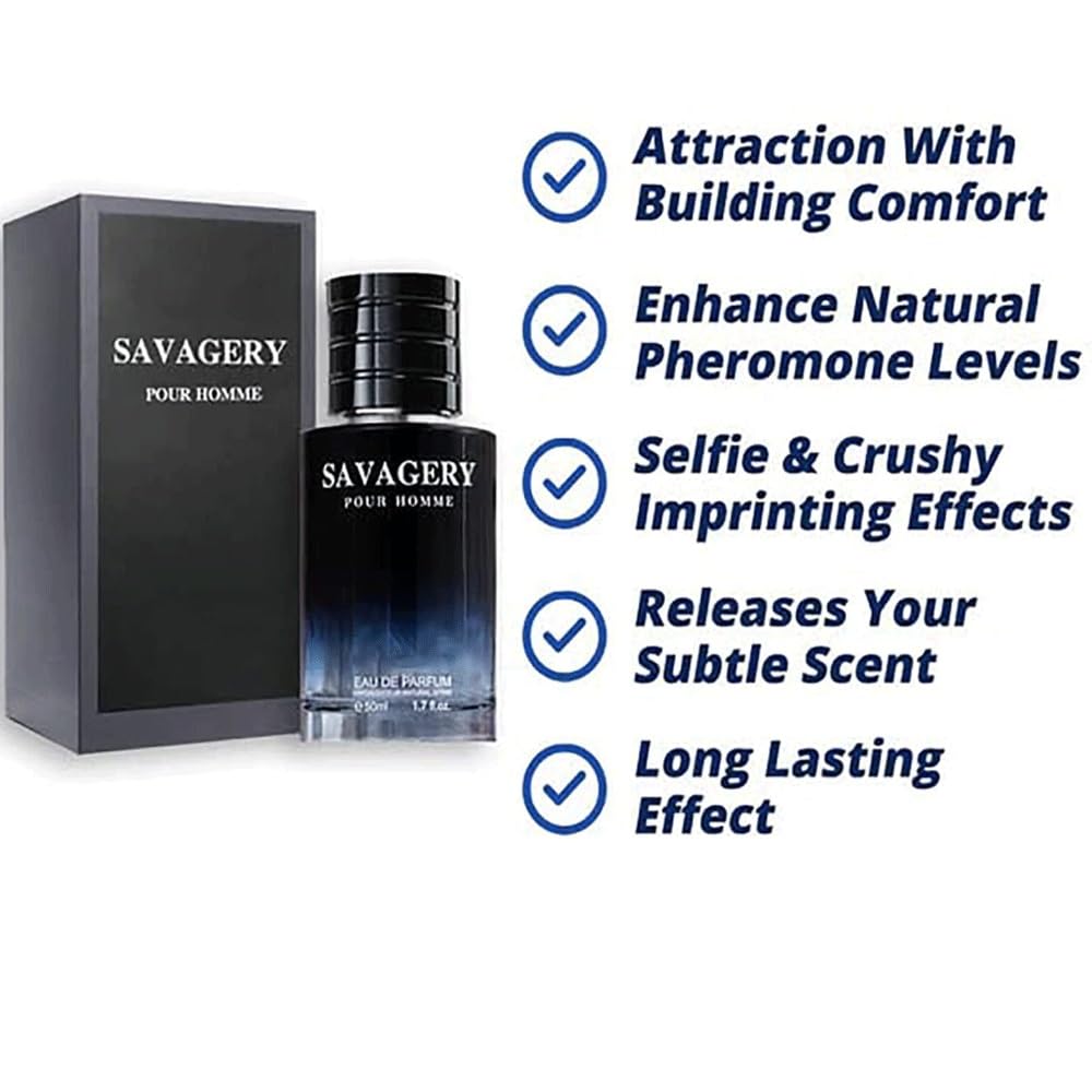 EyewEb Savagery Pheromone Men Perfume, Pheromone Perfume Spray for Men Attract Women, Romantic Glitter Perfume Gift (Size : 4 Count (Pack of 4))