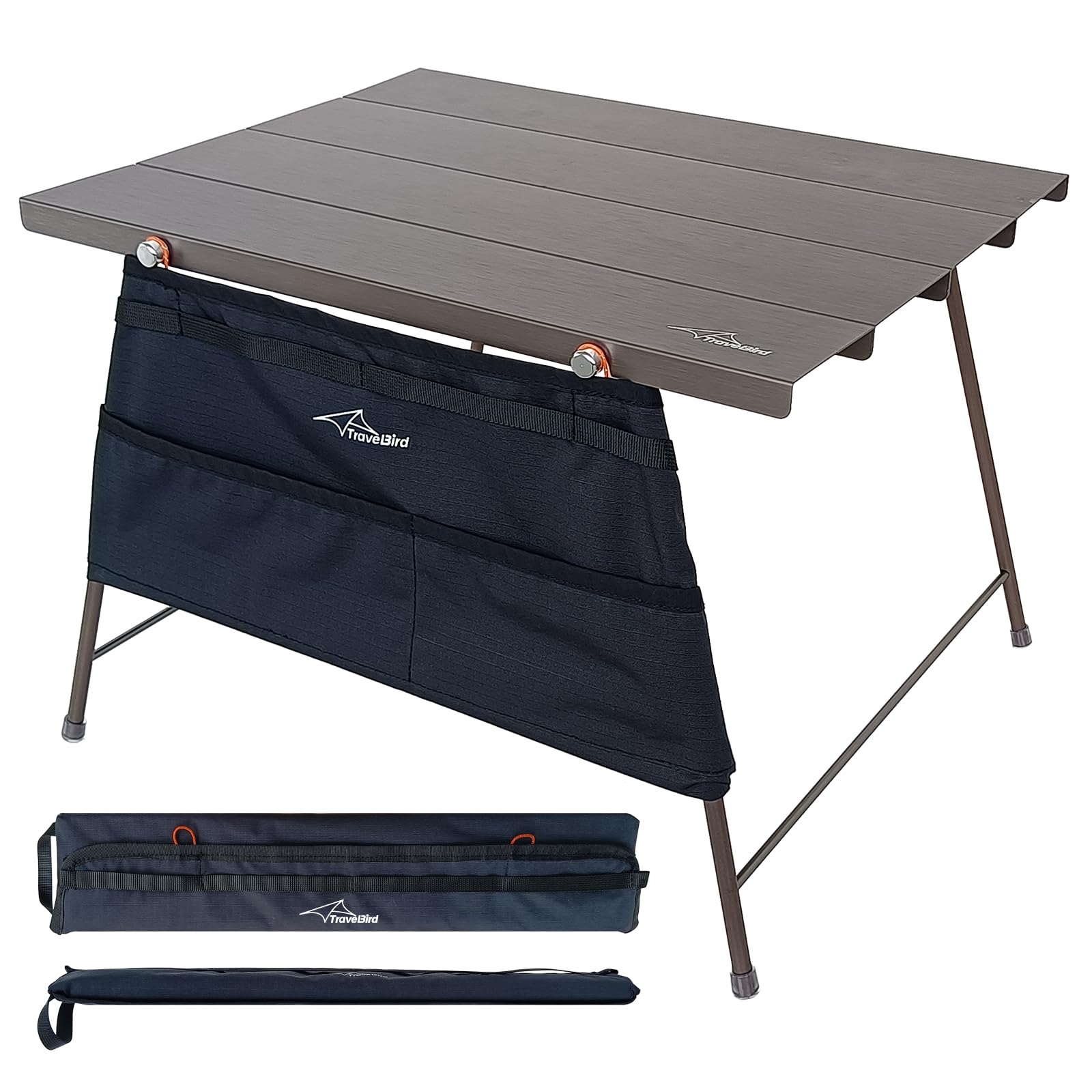 Flexifold Ultralight Aluminum Camping Table, Portable Folding Camping Table, Small Outdoor Side Table with Carry Bag for Outdoor Cooking, Picnic, Camp, Beach, Travel