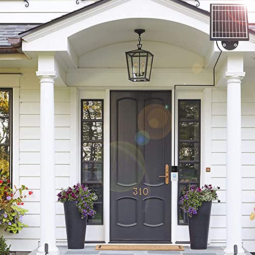 eoklmesl 3.5W Solar Panel Compatible with Doorbell 1(720P)/Video Doorbell (2nd Generation - 2020 Release), Allowing for Continuous Charging. Includes Secure Wall Mount and 5.0m/16ft Power Cable.
