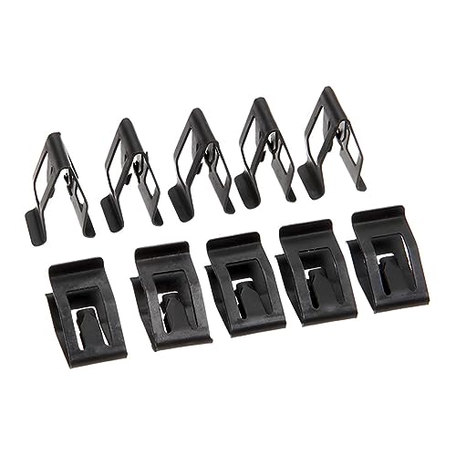 BELOMI 50 Pcs Dashboard Trim Clips, Car Front Console Dash Retainer, Automotive Metal Dashboard Trim Clamps, Vehicle Interior Black Rivets Fasteners, Universal for Most Cars