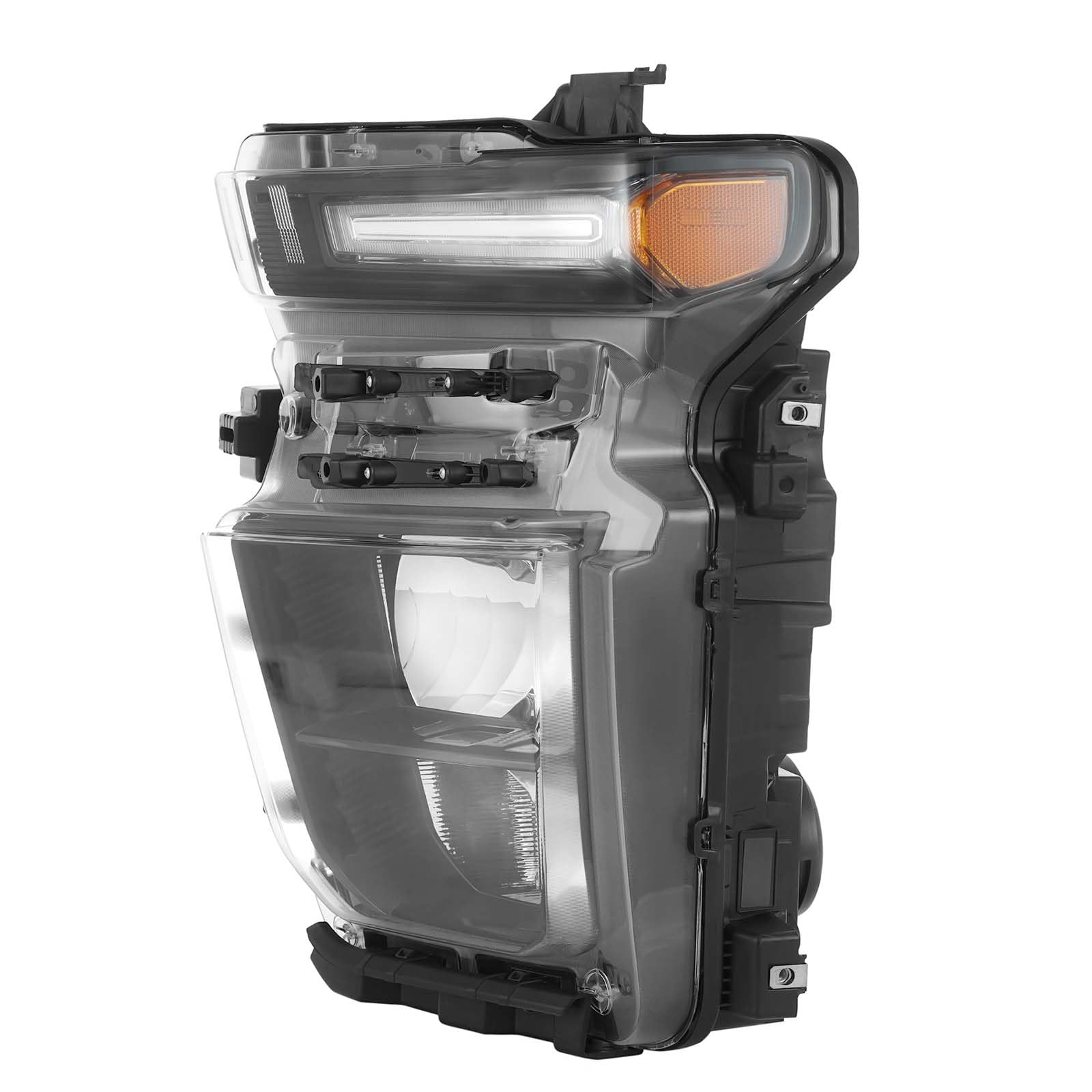 KARPAL Headlights Assembly Kit for 2020-2023 Chevy Silverado 2500HD 3500HD Halogen Headlights Driver + Passenger Side Pair Replacement 84738616 84738617 GM2502504 GM2503504