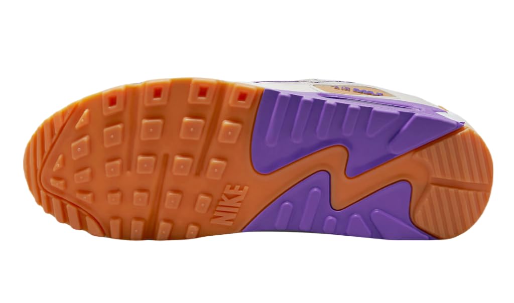 NIKE Men's Athletic, White Ghost Grape Action, 7.5
