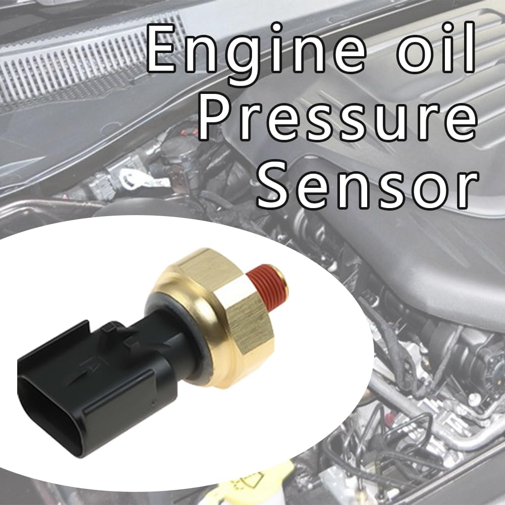 Engine Oil Pressure Switch, Oil Pressure Switch Sensor, Engine Oil Pressure Sensor Sender Switch, Oil Sensor Compatible with Chrysler Dodge Jeep RAM, Replaces #5149064AA, 5149062AA, 56028807AB