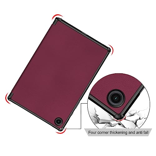 Tablet PC Case Case Compatible with Samsung Galaxy Tab A8 2021 (SM-X200/X205) Tri-Fold Smart Tablet Case,Ultra Slim Lightweight Stand Case Hard PC Back Shell Folio Case Cover,Auto Sleep/Wake Tablet Ca