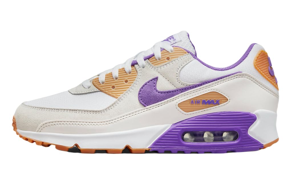 NIKE Men's Athletic, White Ghost Grape Action, 7.5