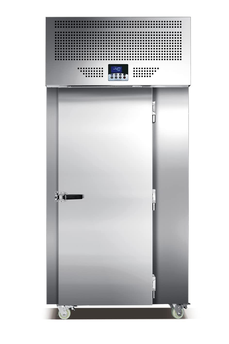 Kolice Commercial Heavy Duty 15 Trays Shock Freezing Blast Chiller & Freezer Included Trolley Cart, Chest Freezer, Restaurant Blast Freezer-Lowest temperature -40°F(-40°C)