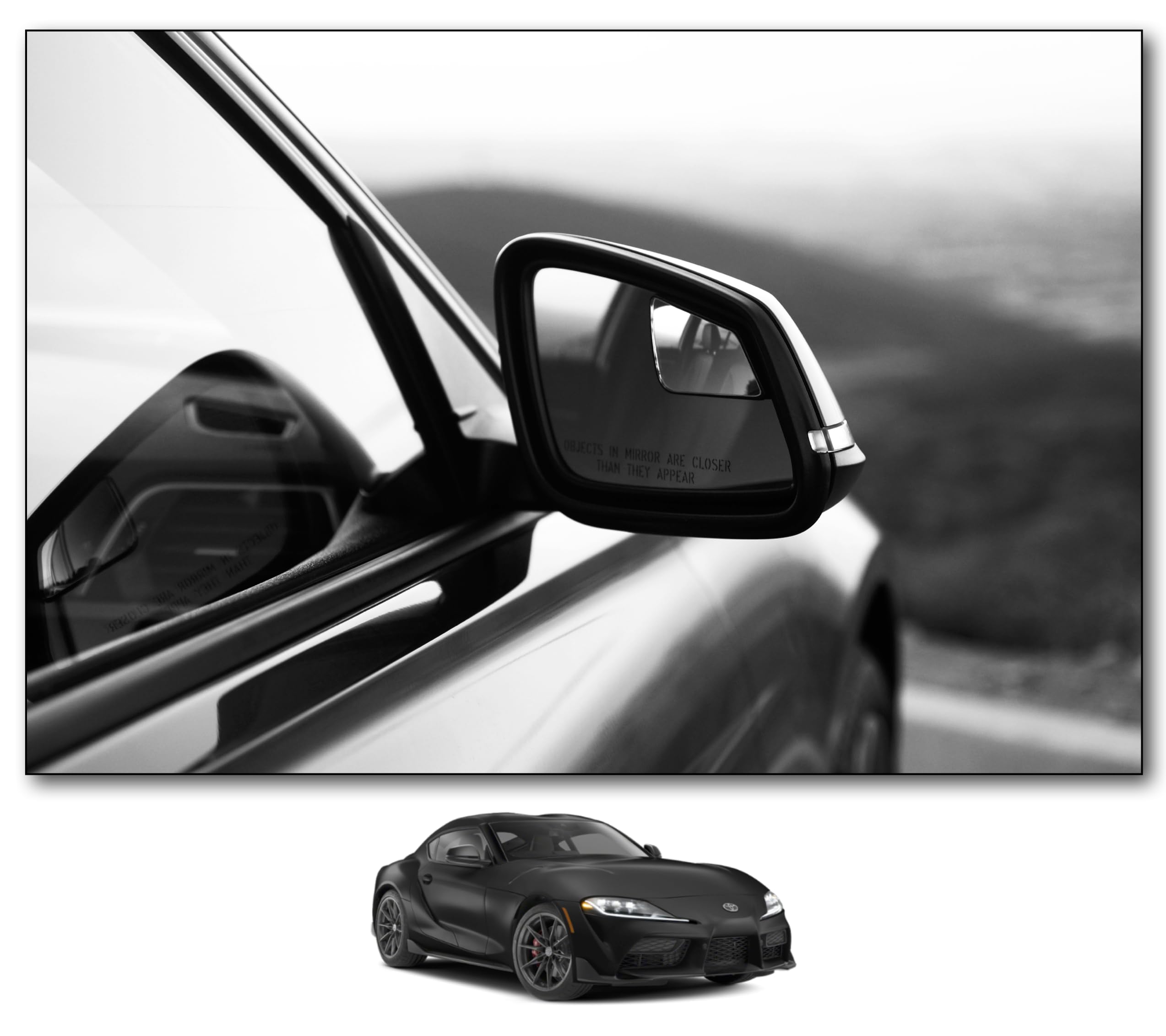 NXTGEN Extended View Mirrors - Compatible with 2020-Present Toyota Supra | MKV Supra Blind Spot Mirrors