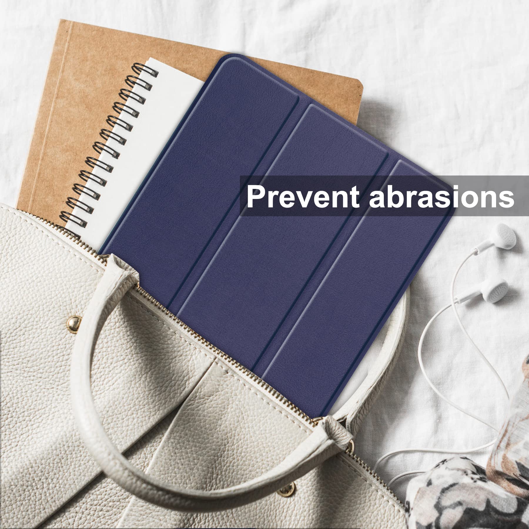 elitegadget Tri Fold Case for Samsung Galaxy Tab S9 Ultra 14.6 Inch (SM-X910/X916/X918) - Lightweight Tri-Fold Auto Wake/Sleep Cover for Galaxy Tab S9 Ultra (2023 Released) (Navy Blue)