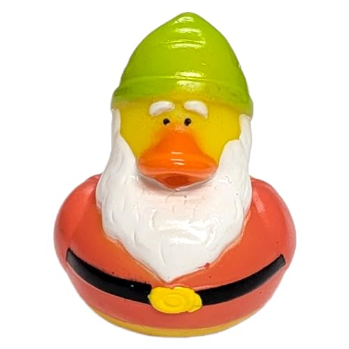 Cool Winter Holiday Christmas Rubber Ducks (2") Standard Size. (12 Pack) Cute Duck Bath Tub Pool Toys. (Gnome Rubber Ducks)