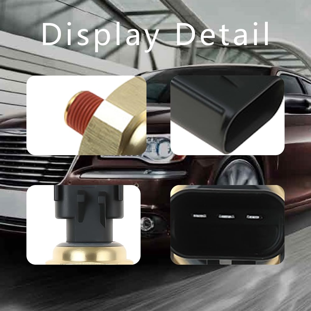 Engine Oil Pressure Switch, Oil Pressure Switch Sensor, Engine Oil Pressure Sensor Sender Switch, Oil Sensor Compatible with Chrysler Dodge Jeep RAM, Replaces #5149064AA, 5149062AA, 56028807AB