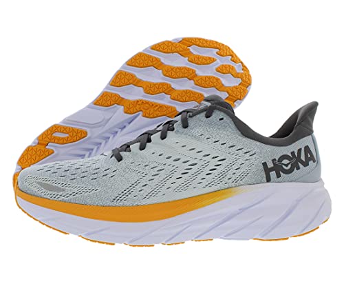 HOKA Clifton 8 Mens Shoes Size 9.5, Color: Blue Fog/Plein Air