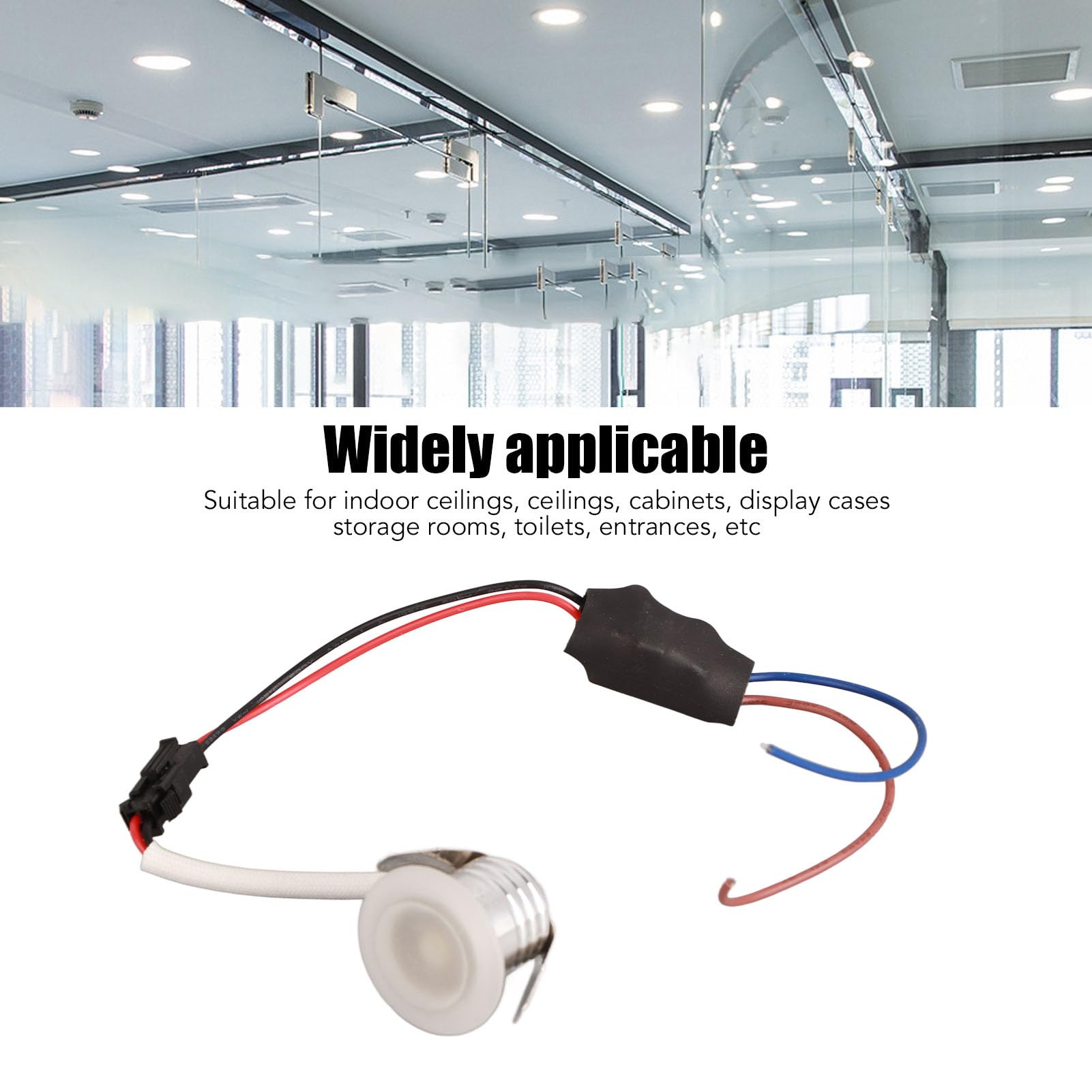 Hyuduo LED In Ground Well Light Spotlight Mini Recessed Spot Light Lighting Professional Round Shape LED Ceiling Spot Lights Spotlights Home Spotlights (Positive White Light 6000K)