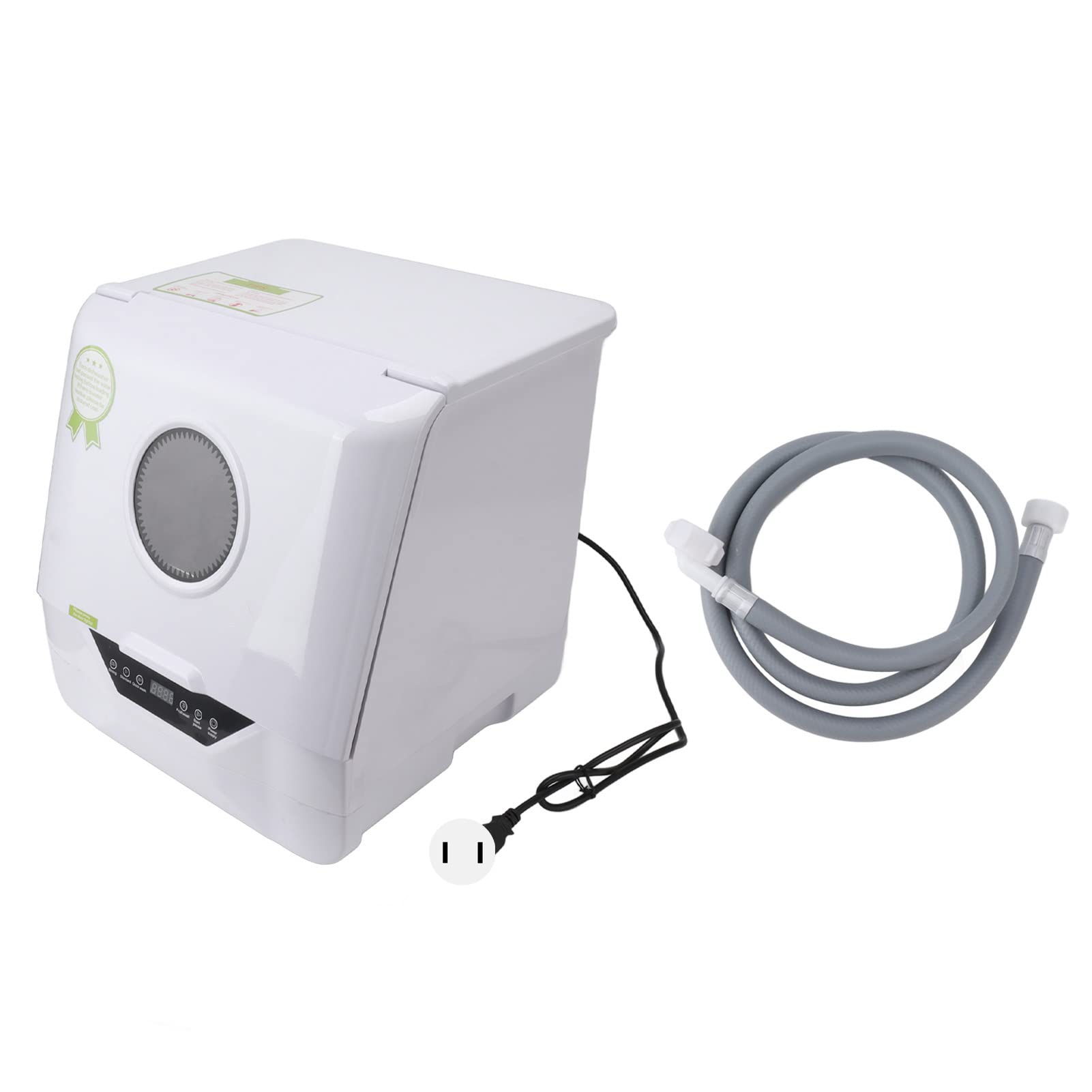 Portable Dishwasher Countertop, Mini Dishwasher with 6L Built in Water Tank,360° Dual Spray,Automatic Leak Proof for Small Apartments Dorms Offices RV 800W(US Plug)