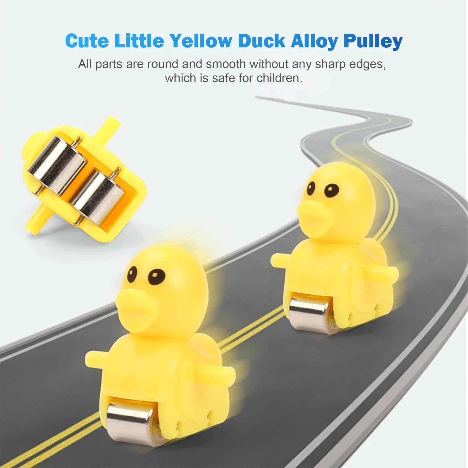 Fun Duck Climbing Stairs Track Toys Electric Music Slide Stair Climbing Toy with 6pcs Ducks Puzzle Assembly Toy for Kids Gift