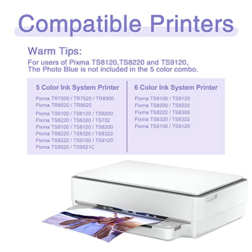 RETCH Compatible Ink Cartridges Replacement for Canon 280 and 281 PGI-280XXL CLI-281XXL for PIXMA Canon Pixma-TR7500 TR7520 TR8500 TS6120 TS6200 TS702 TS8100 TS8200 TS9520 printer (5 Pack)