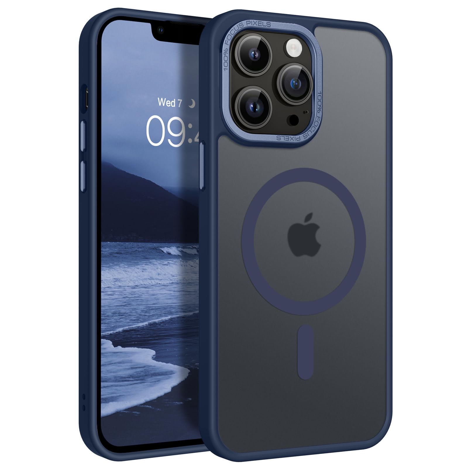 BENTOBEN for iPhone 13 Pro Max Case,[Compatible with MagSafe] iPhone 13 Pro Max Magnetic Phone Case Translucent Matte Shockproof Women Men Protective Cover Case for iPhone 13 Pro Max 6.7",Navy Blue