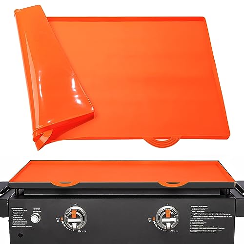 Silicone Griddle Cover Compatible with Blackstone, 36"28"22"17"Griddle Accessories, Heavy Duty Food Grade Silicone Mat for All Season Blackstone Grill, Reusable BBQ Grill Cover (28 Inch)