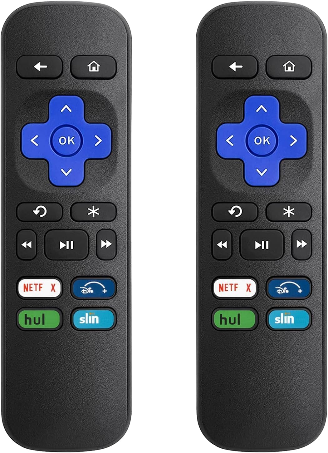 EFGWXYZ (2 Pack) Replacement Remote Control for Roku Express, Compatible with Roku Premiere, for Roku Box, for Roku Player, for Roku 1 2 3 4 -【NOT for Any Stick or TV】 H-NDHS