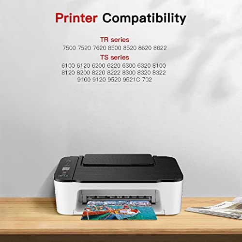 280XXL 281XXL Ink Replacement for Canon 280 281 Ink Cartridges Work for TR8520 Ink Cartridges TR8620 TR8620A TR7520 TS8220 TS6120 Printer, 5 Pack