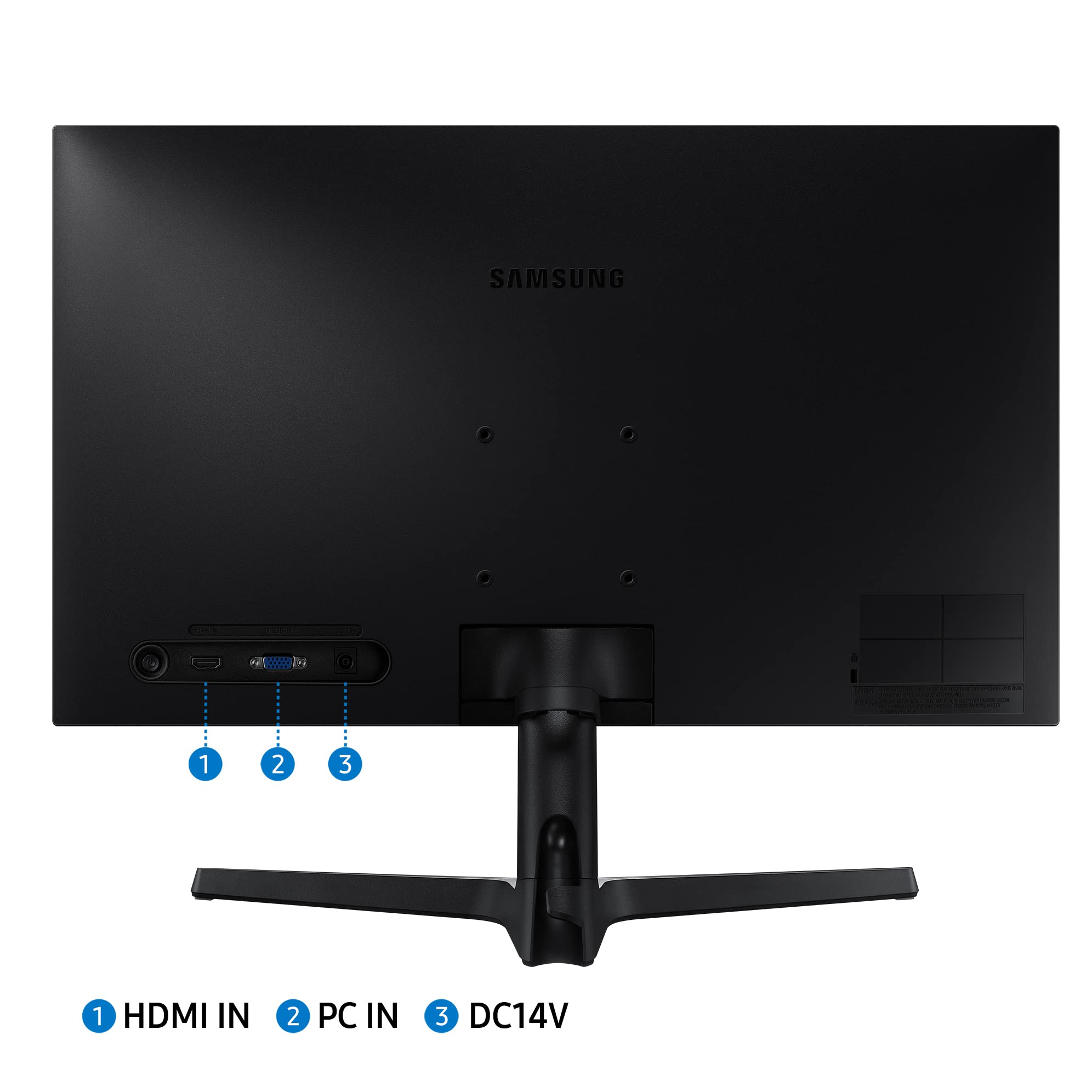 SAMSUNG 24" SR24R FHD 1080p IPS 75Hz Flat Monitor, Dark Gray - 23.8" 1920 x 1080, AMD Radeon FreeSync, 1000:1 Static Contrast Ratio, HDMI 1.4 + VGA Inputs