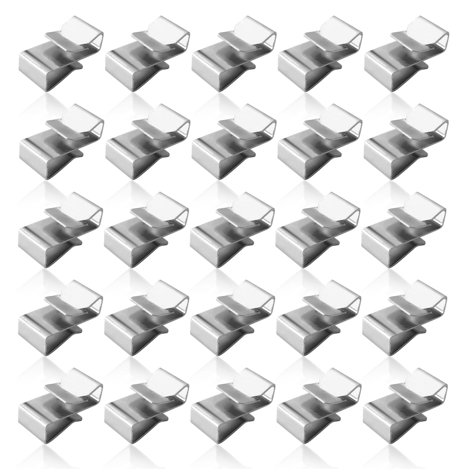 25 PCS Trailer Frame Wire Clips, Replacement Parts Accessories for Automotive Wires Management, Cable Organization for for Boat Trailer, Stainless Steel Trailer Wiring Clips