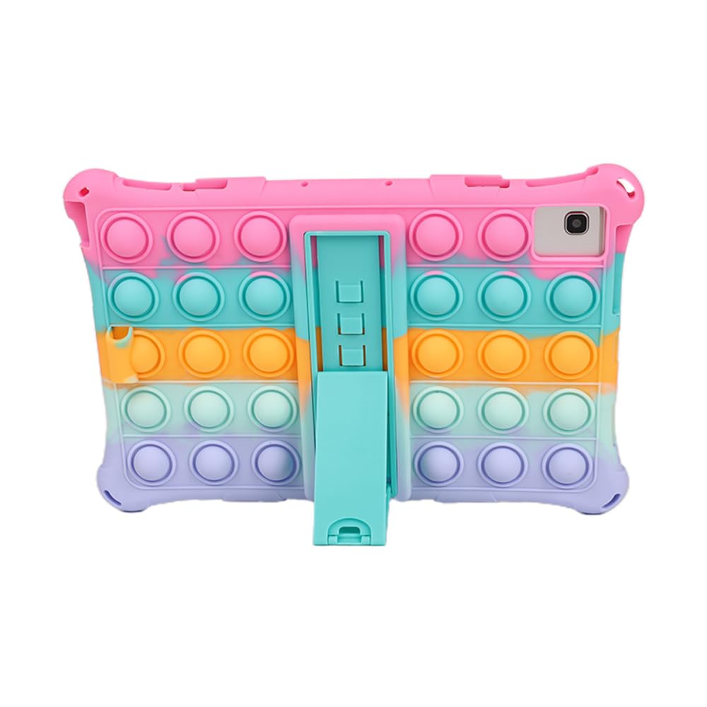 AIJAKO 10.4 Inch Silicone Case for TECLAST T40S Tablet, Protective Cover with Multi-Viewing Angles Stand Pencil Holder for TECLAST T40S/TECLAST T40 Pro/TECLAST T40/TECLAST T40 Plus/T40 5G, Pink Purple