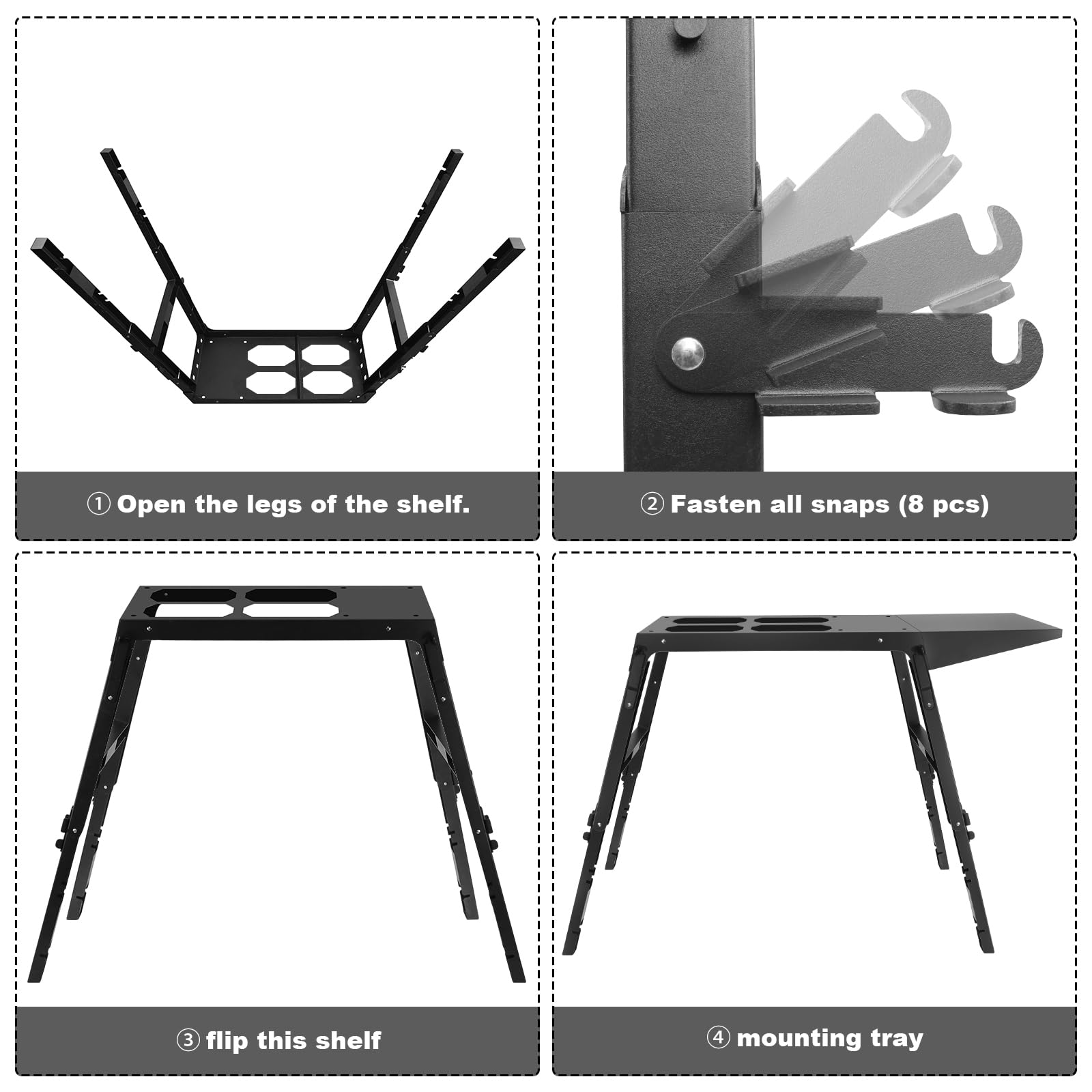 Portable Griddle Stand Compatible for Blackstone 17” 22" Propane Table Top Grill Stand,Universal Outdoor Camping Cooking Station with Side Shelf, Perfect Take Along for Outdoor Cooking and Camping