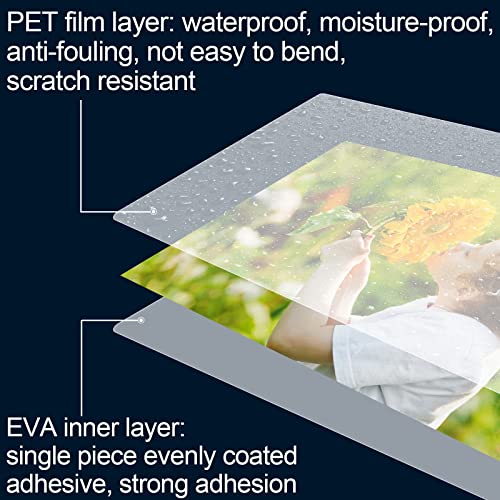 HERKKA 200 Pack Laminating Sheets, Holds 8.5 x 11 Inch Sheets, 3 Mil Clear Thermal Laminating Pouches 9 x 11.5 Inch Lamination Sheet Paper for Laminator, Round Corner Letter Size