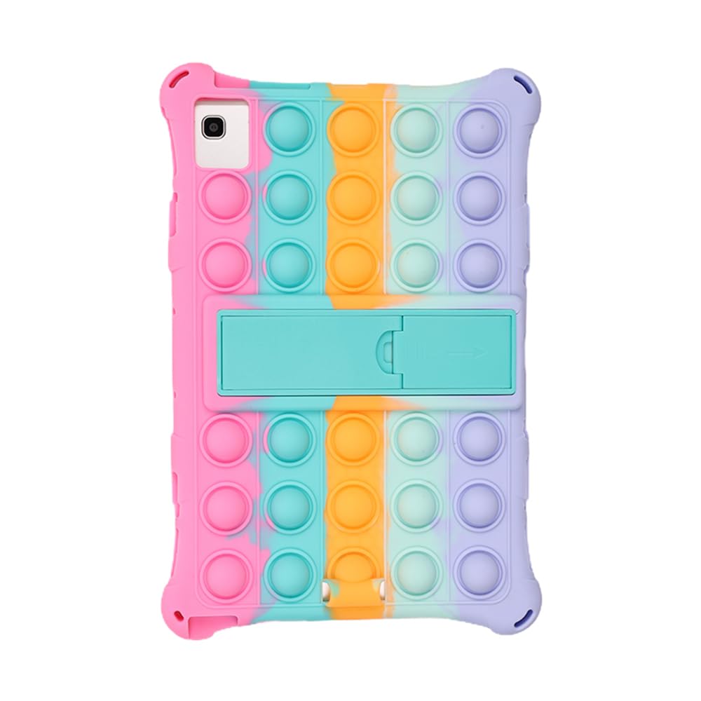 AIJAKO 10.4 Inch Silicone Case for TECLAST T40S Tablet, Protective Cover with Multi-Viewing Angles Stand Pencil Holder for TECLAST T40S/TECLAST T40 Pro/TECLAST T40/TECLAST T40 Plus/T40 5G, Pink Purple